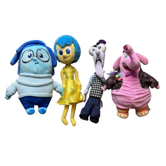 Disney Pixar | Toys | Disney Inside Out Plush Bundle Lot Joy Sadness ...